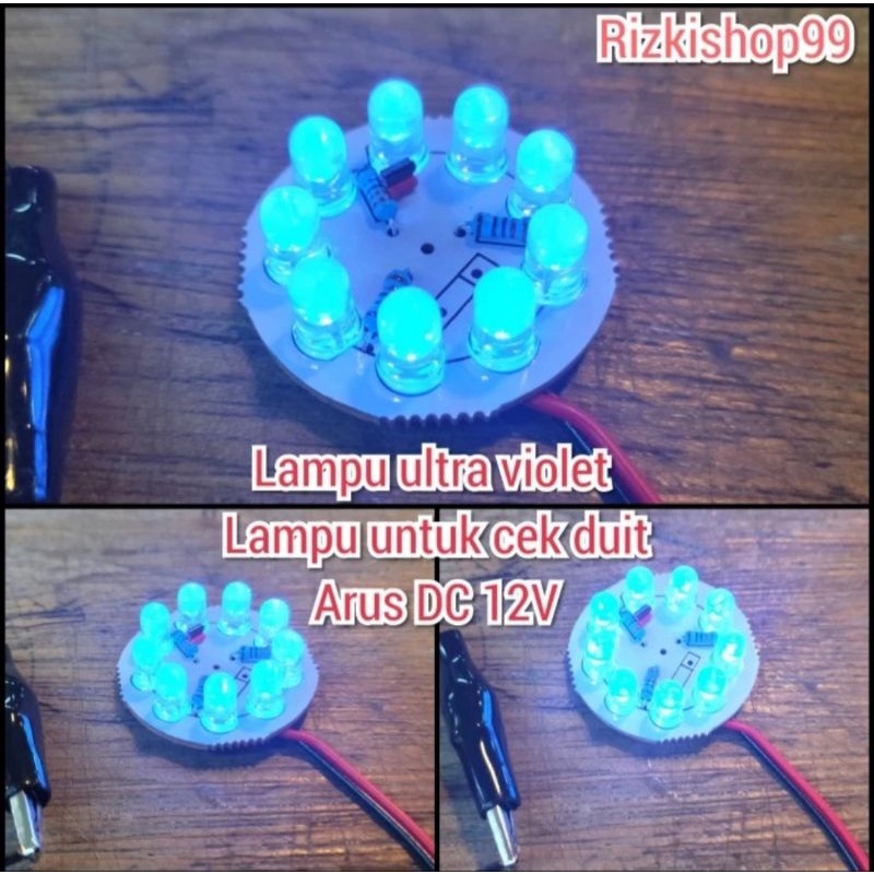 Jual Lampu UV ultra violet dc 12v - lampu untuk cek uang | Shopee Indonesia