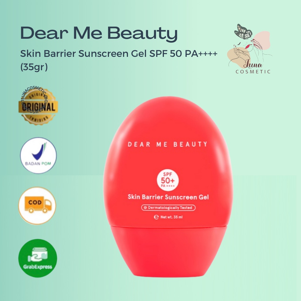 Jual Dear Me Beauty Skin Barrier Sunscreen Gel SPF 50 PA++++ (35gr ...