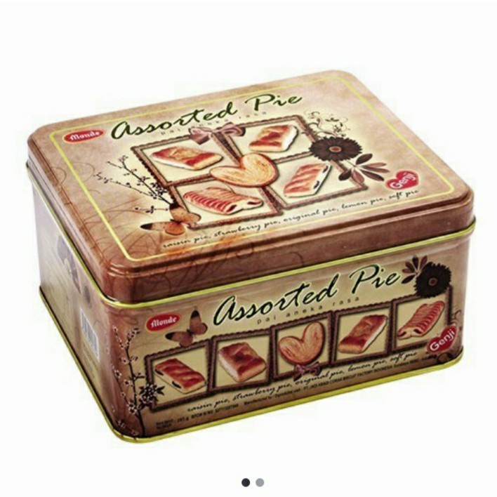 Jual Monde Assorted Genji Pie Kaleng Aneka Rasa 285gr Biskuit Original ...