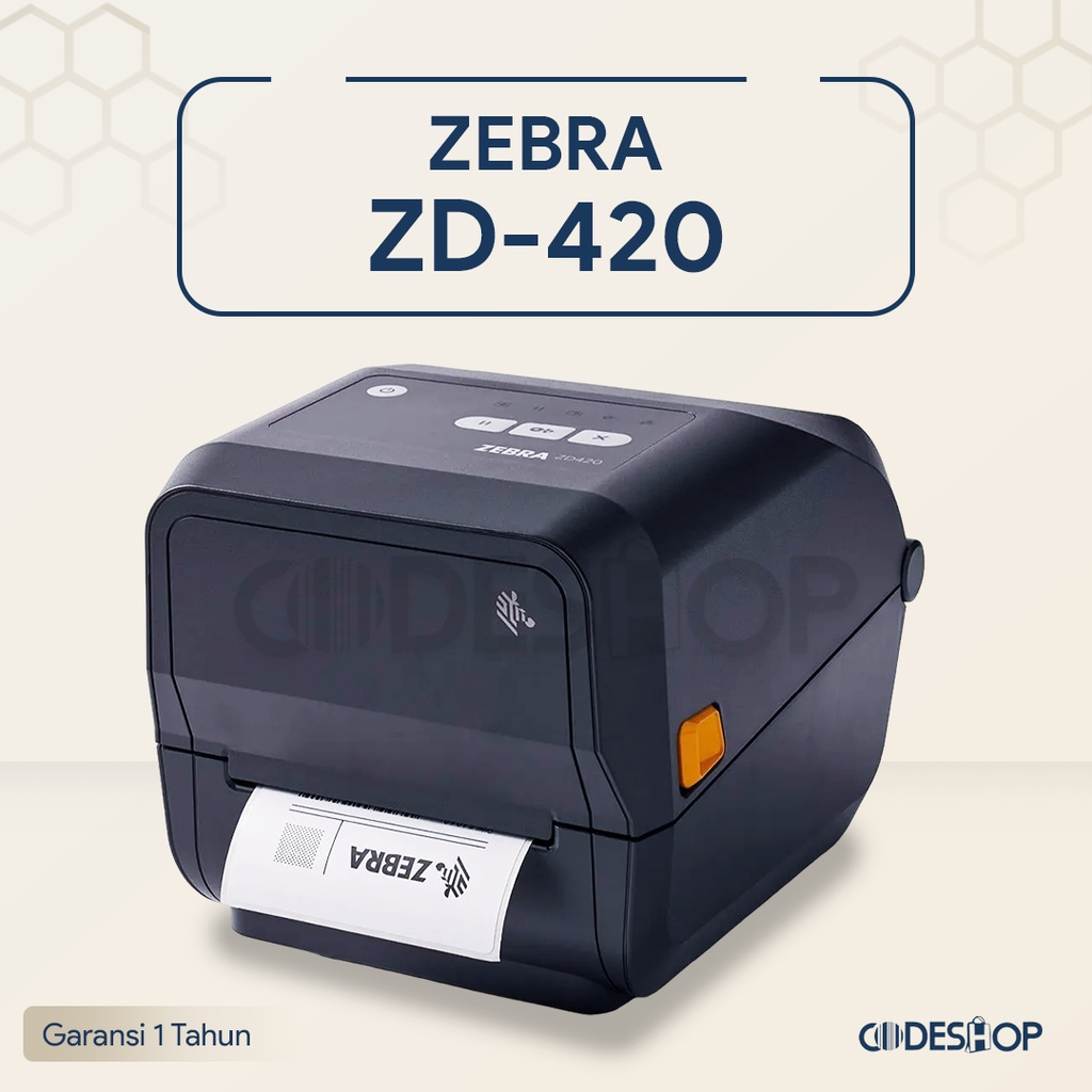 Jual Printer Barcode Zebra ZD-420 Direct Transfer Thermal 203 DPI ZD420 | Shopee Indonesia