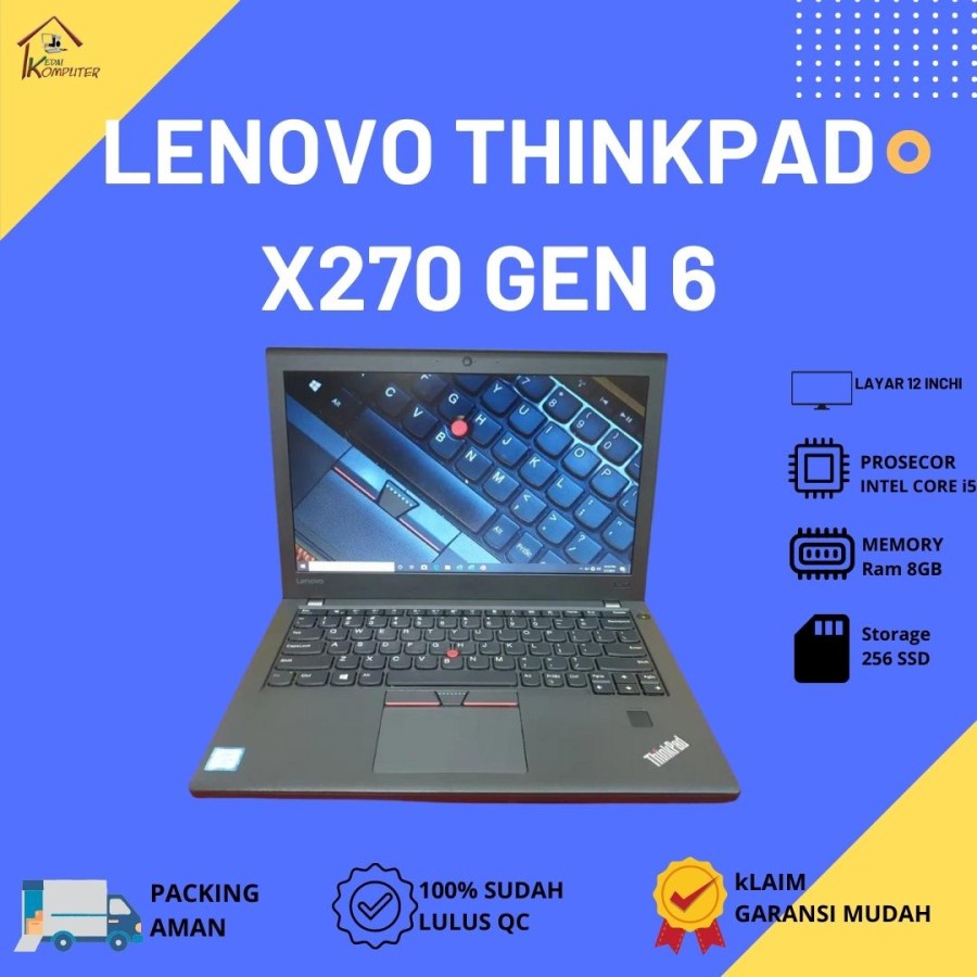 Jual LENOVO THINKPAD X270 INTEL CORE i5 RAM 8 SSD 128 MULUS BEKAS | Shopee Indonesia