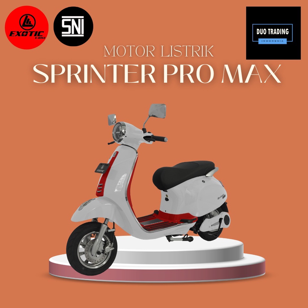 Jual Sepeda Motor Listrik Exotic Sprinter Pro Max By Pacific | Shopee ...