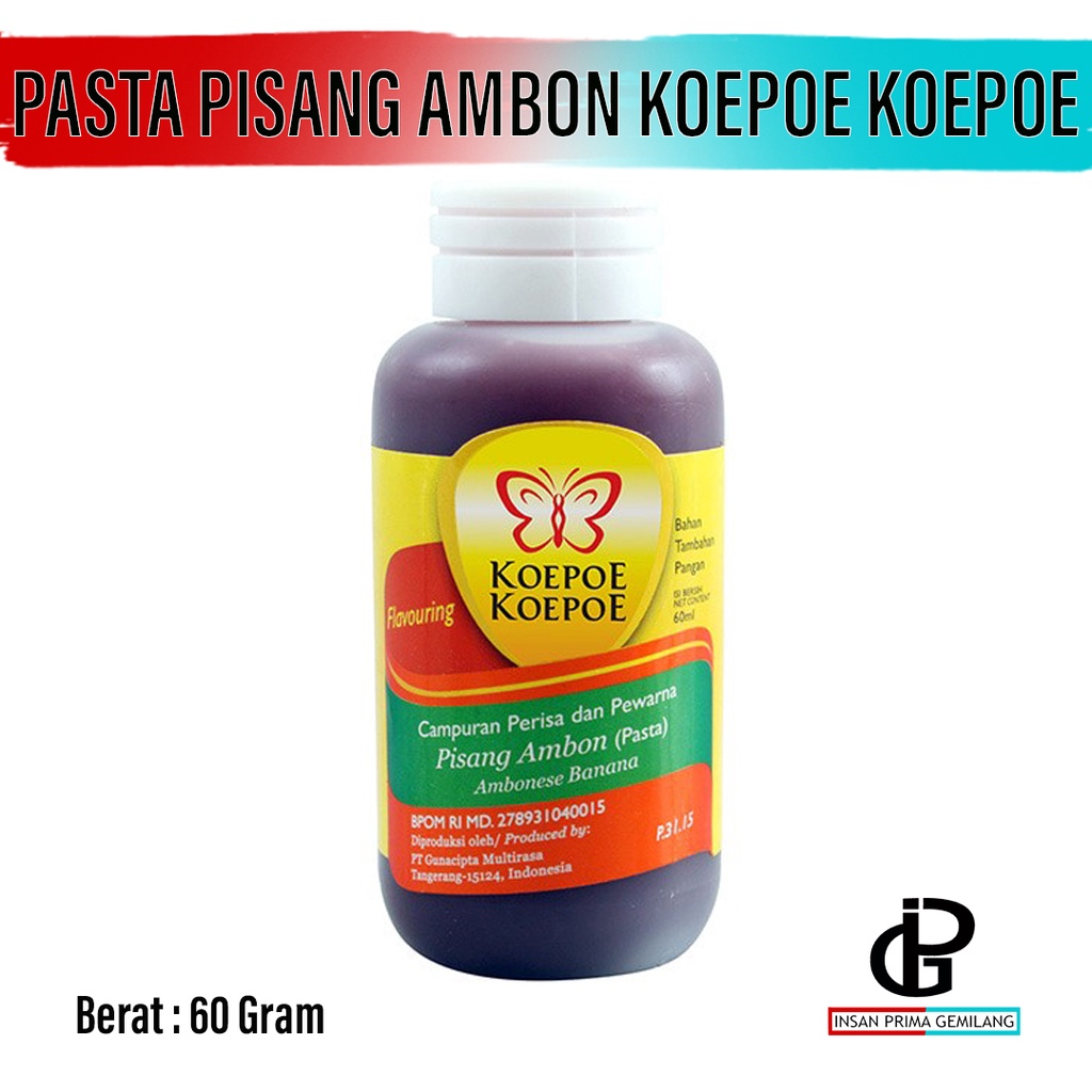 Jual Perisa Pewarna Pasta Pisang Ambon 60 ml KOEPOE KOEPOE /Ambonese ...