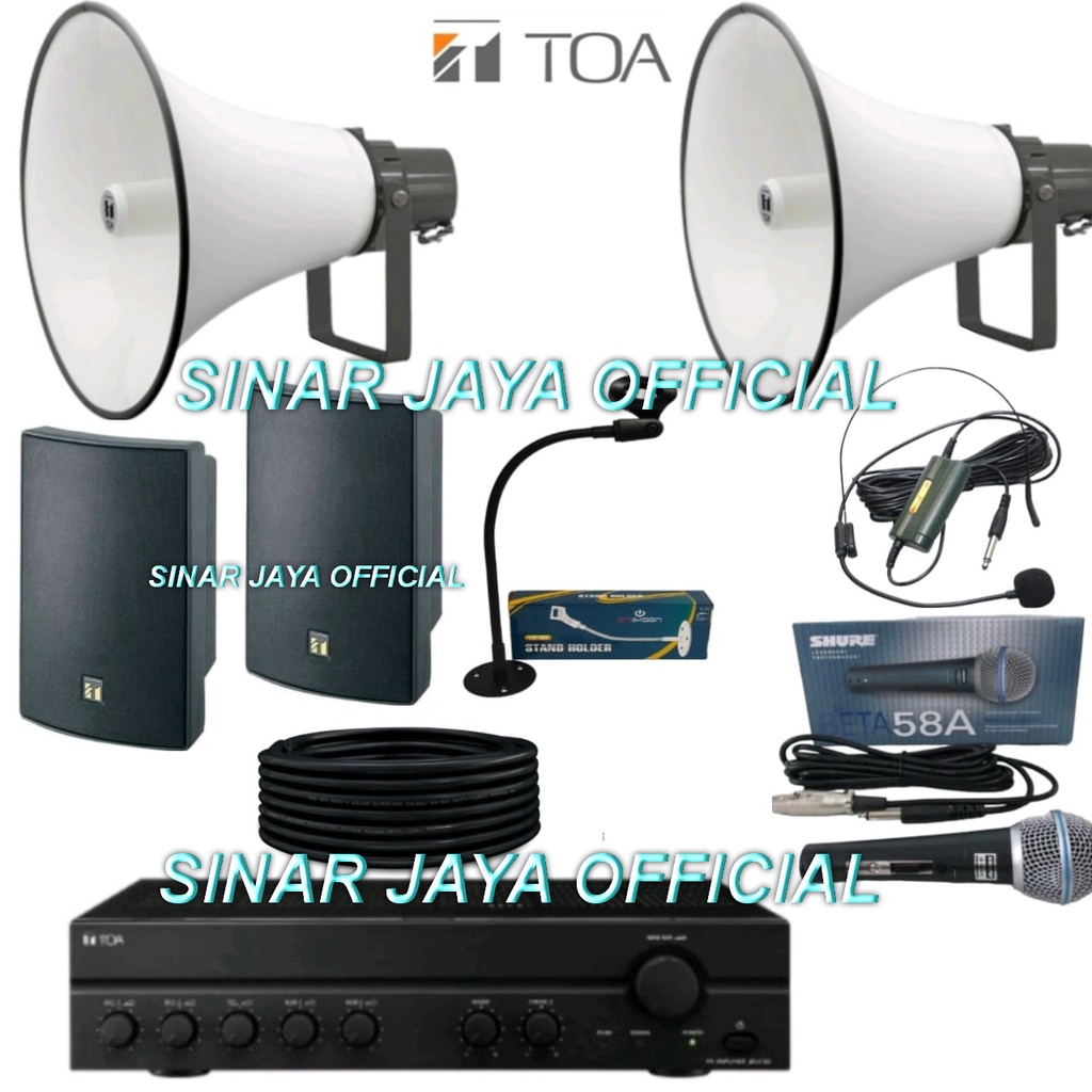 Jual PAKET TOA HORN 50 WATT PAKET TOA MASJID ZH5050 PAKET SOUND SYSTEM ...