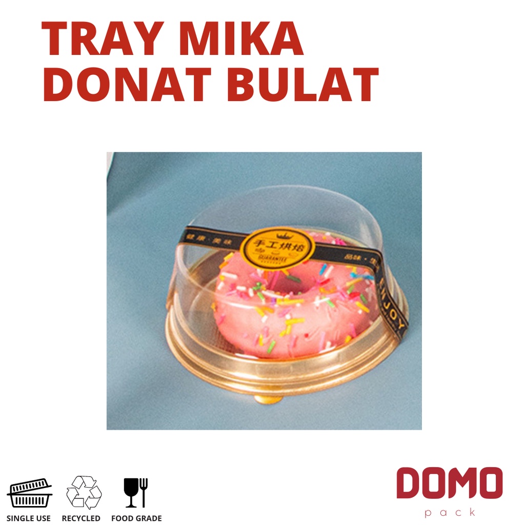 Jual Tray mika bulat donat - isi 10 pcs | Shopee Indonesia