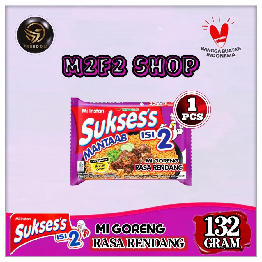 Jual Mie Suksess | Mi Sukses Instant Goreng Rasa Rendang - 132 gr ...