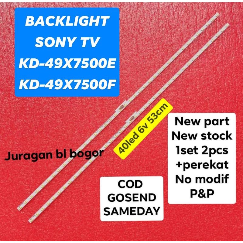 Jual LAMPU LED BL BACKLIGHT SONY TV KD-49X7500E KD-49X7500F 49X7500E ...