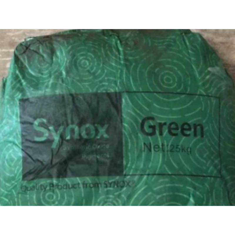 Jual Pigment/pewarna iron oxide synox Hijau green 4590 (25kg/1sak ...