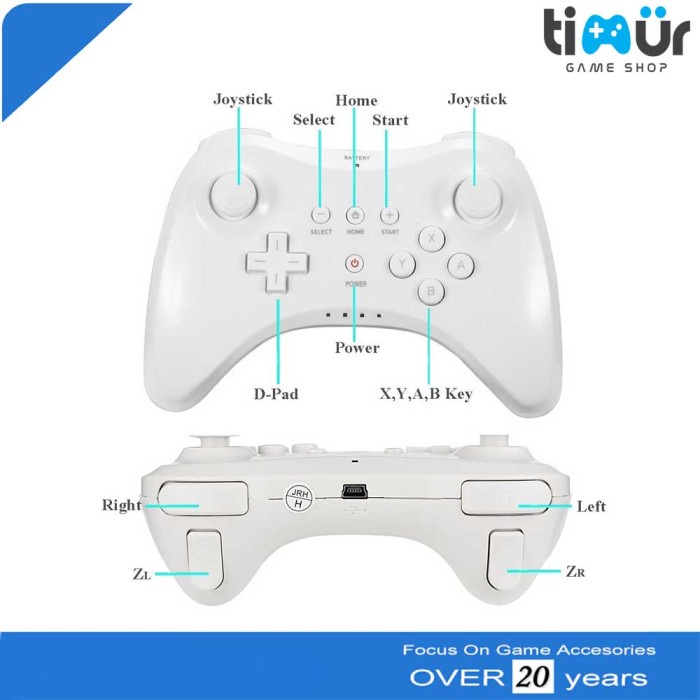 Jual Stick Stik Classic Controller Pro Pc Nintendo Wii U Wireless ...