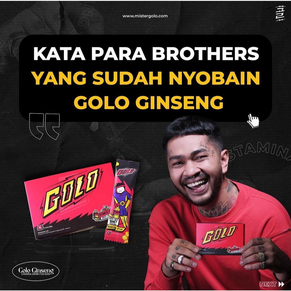 Jual Mister Mr GOLO Sachet Minuman Ginseng Penghangat Badan Gingseng ...