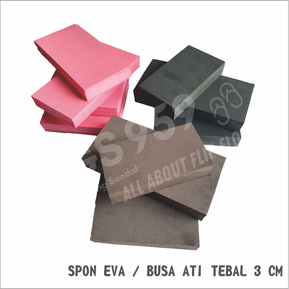Jual ( LIMBAH ) SPON ATI / BUSA ATI / SPON EVA TEBAL 2,5 CM BENTUK ...