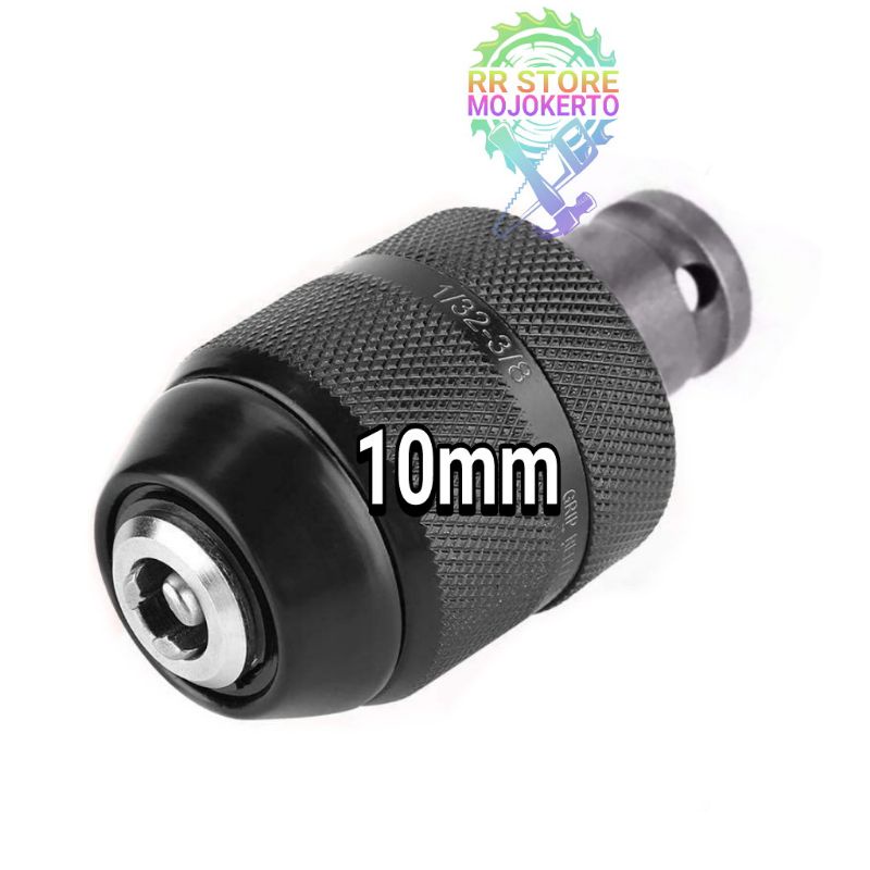Jual ADAPTER IMPACT WRENCH 1/2 INCH + KEPALA BOR KEYLESS 10MM 13MM 16MM ...