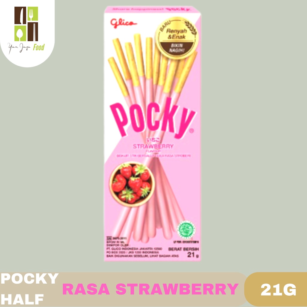 Jual Glico Pocky Half/ Mini Biscuit Stick Rasa Strawberry/Cookis&Cream ...