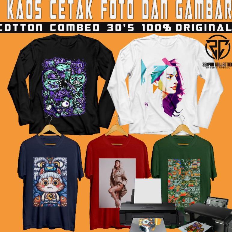 Jual CHEKOUT KAOS SABLON CUSTOM GAMBAR DAN CUSTOM FOTO | Shopee Indonesia