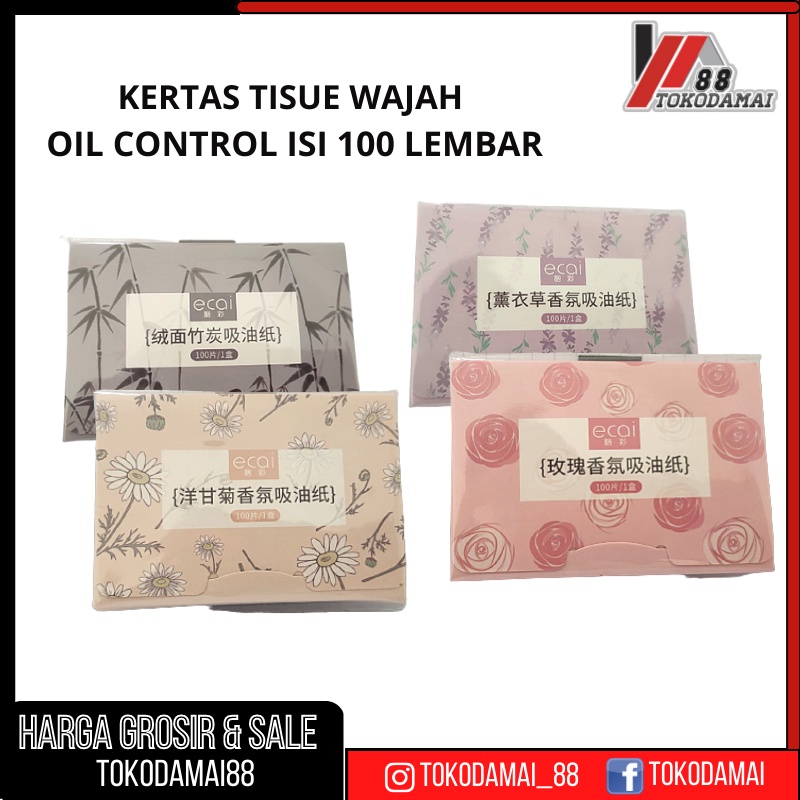 Jual KERTAS TISSUE WAJAH PENYERAP MINYAK / OIL CONTROL PAPER ISI 100 ...