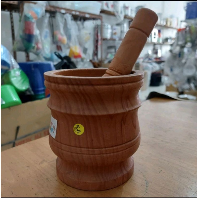 Jual Cobek Kayu Plastik Tumbukan Tinggi Cabe Bawang Kiyoko 10cm Lumpang ...