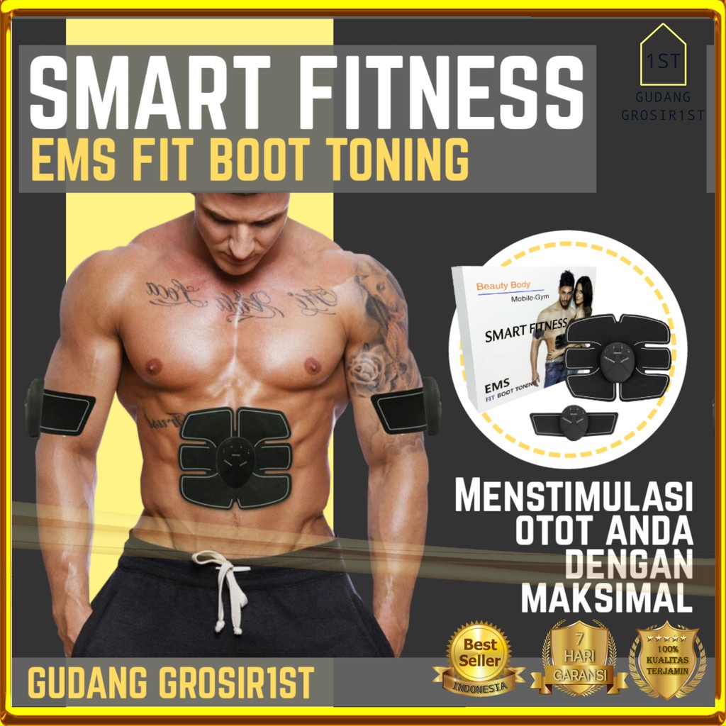 Jual Bakar Lemak Perut Tubuh Ideal Sixpack Sixpad Bodyfit Training Gear Abs Stimulator ...