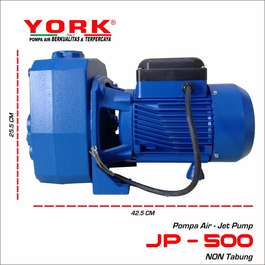 Jual Pompa Air YORK JP 500 Jet Pump Otomatis 500 Watt Sumur Dalam | Shopee Indonesia