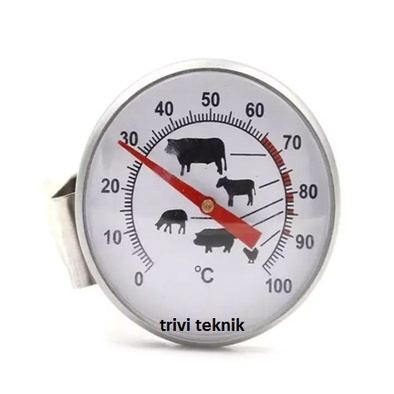 Jual thermometer meat analog stainless,alat ukur suhu kematangan daging ...