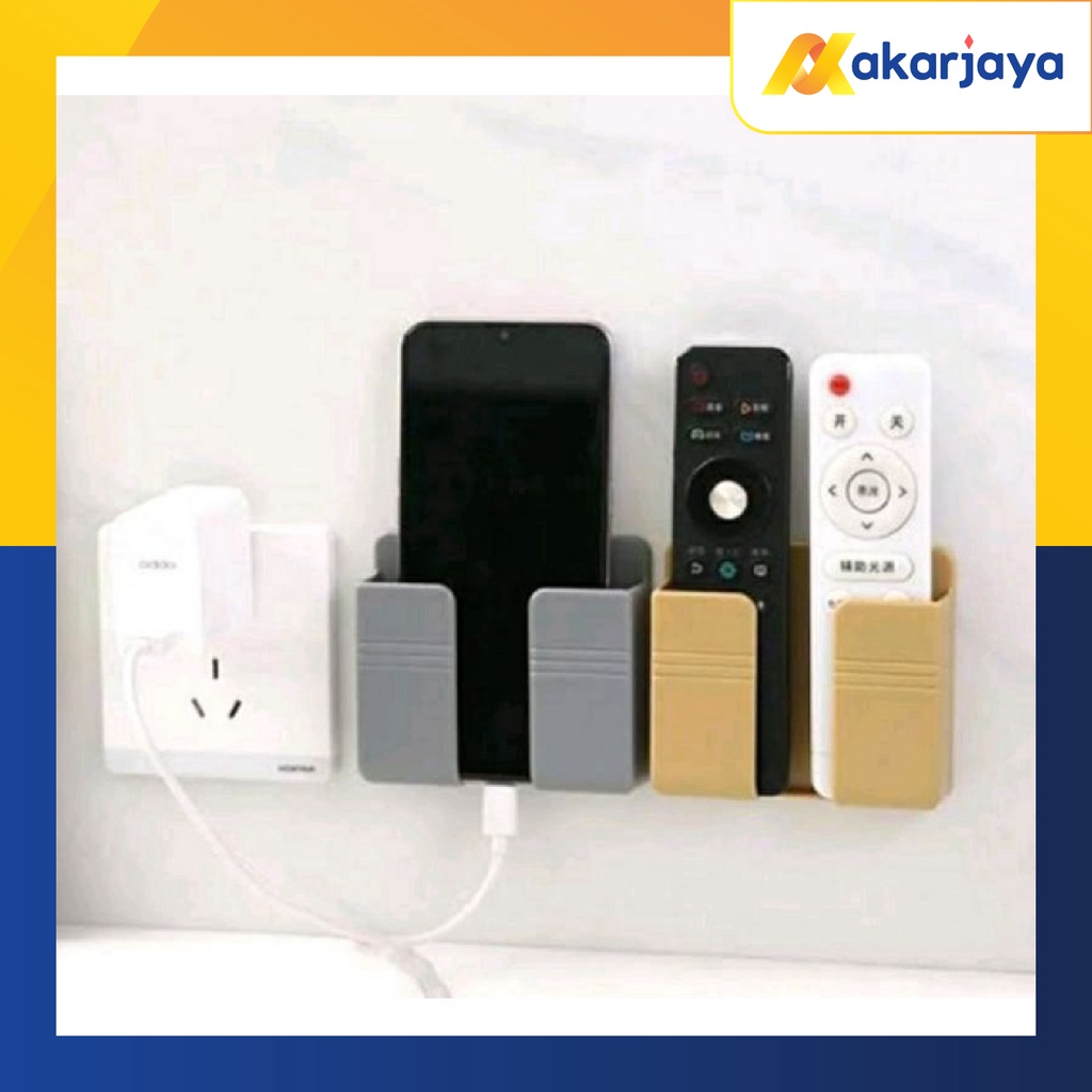 Jual Rak Gantungan HP Charger Remote AC Tempel Tembok Holder Serbaguna ...