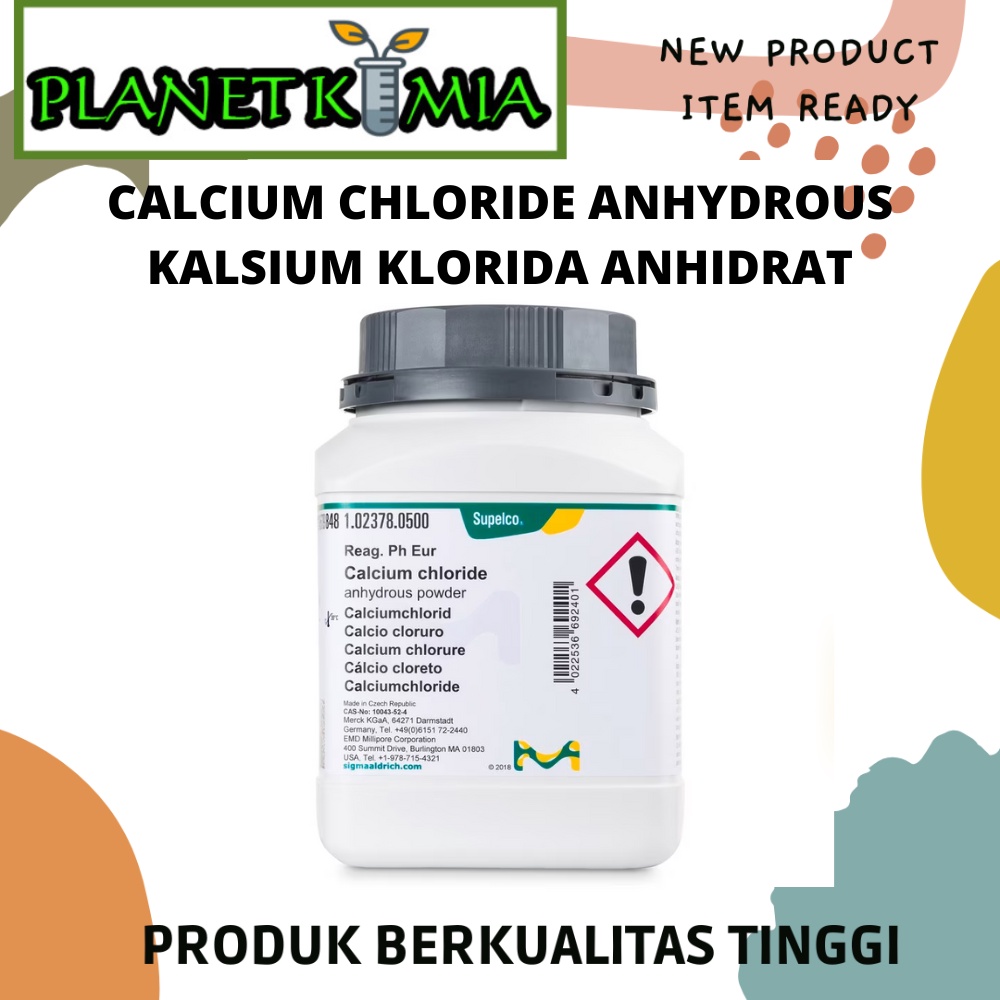 Jual Calcium Chloride Anhydrous / Kalsium Klorida Anhidrat Pro Analisa ...