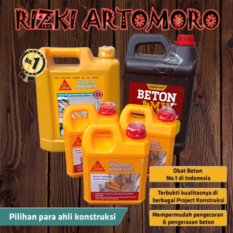 Jual sikasim concrete additive obat pengeras cor beton cepat keras ...