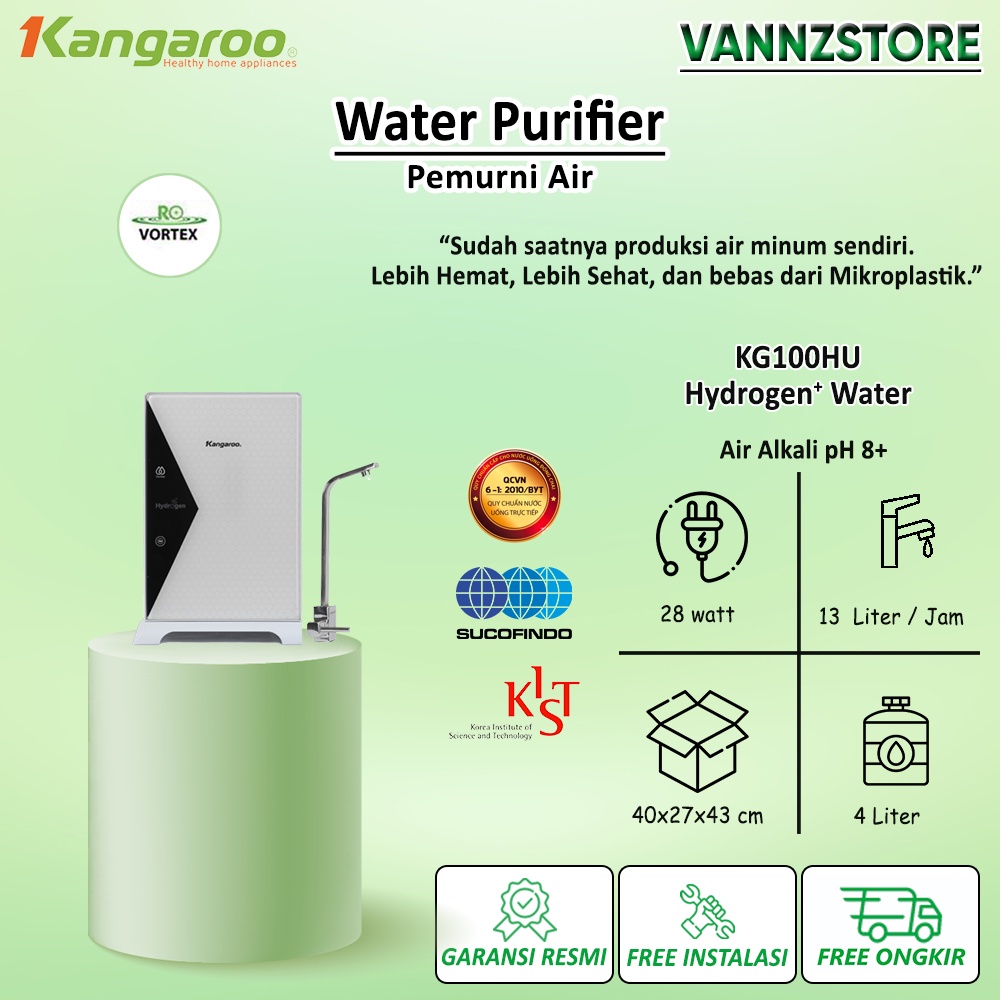 Jual Kangaroo RO Water Purifier Hydrogen - KG100HU (Pemurni Air ...