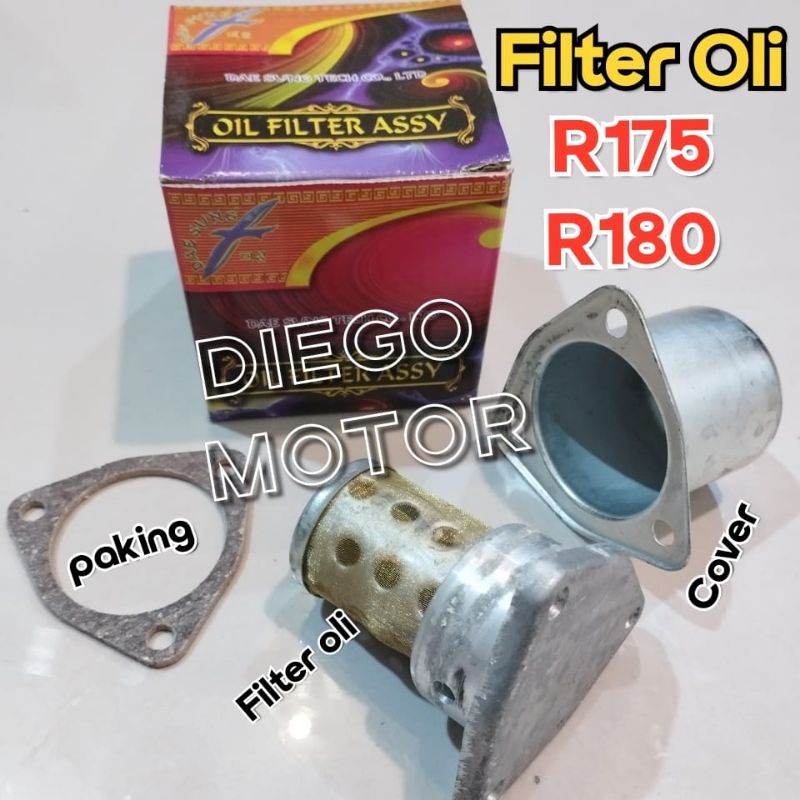 Jual R175 R180 Filter Saringan Oli Komplit Cover Mesin Diesel Dongfeng ...