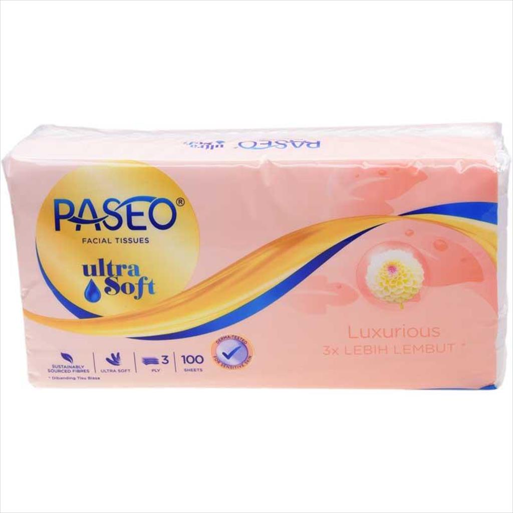 Jual TISSUE PASEO BABY ULTRA SOFT 100 SHEETS 3 PLY TEBAL BAYI LEMBUT ...