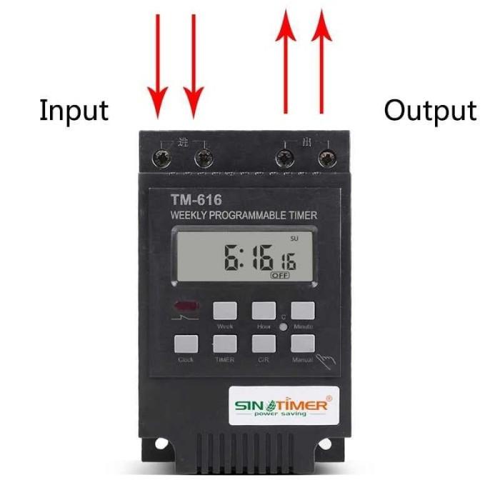 Jual Sinotimer Power Timer Programmable Time Switch Relay 220V 30A ...