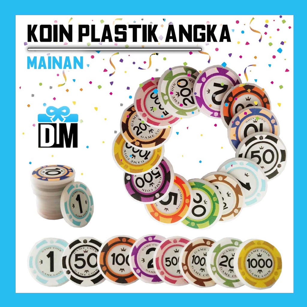 Jual Koin Mainan Uang Receh Mainan Belanja Anak-Anak Kupon Game Coin ...