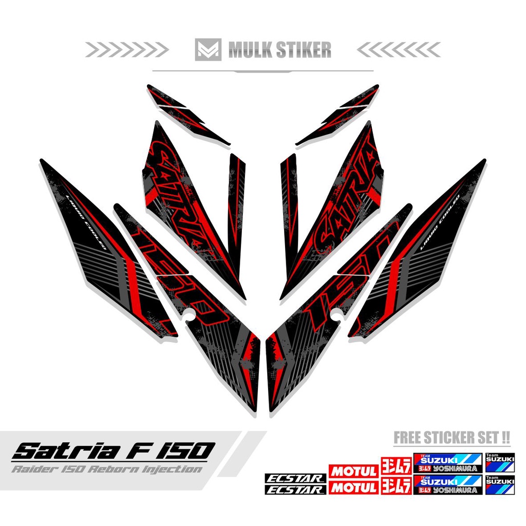 Jual STRIPING SATRIA INJEKSI 150 MOTOF 13 GRUNGE / F150 / SATRIA F 150 ...