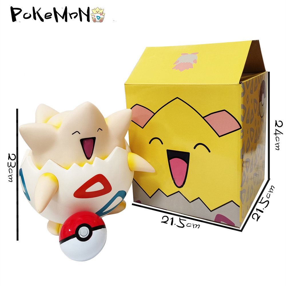 Jual 23cm Pokemon Togepi Figure With Pokeball Big Size Anime Action ...