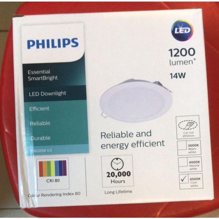 Jual LED downlight panel DN020B PHILIPS 13watt inbow 220vac | Shopee ...