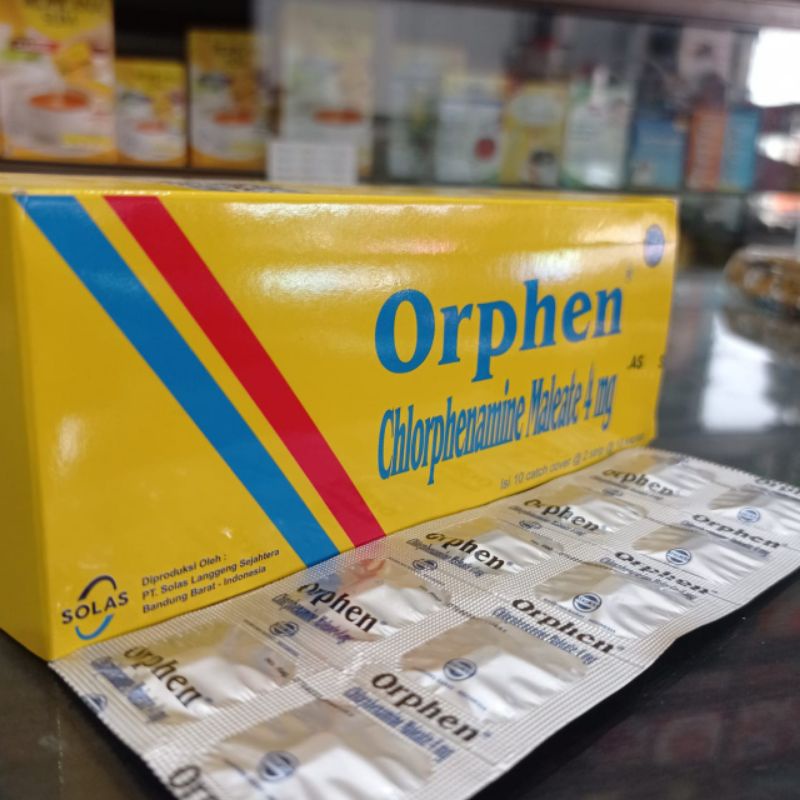 Jual ORPHEN CTM 4MG 1 STRIP @10 TABLET | Shopee Indonesia