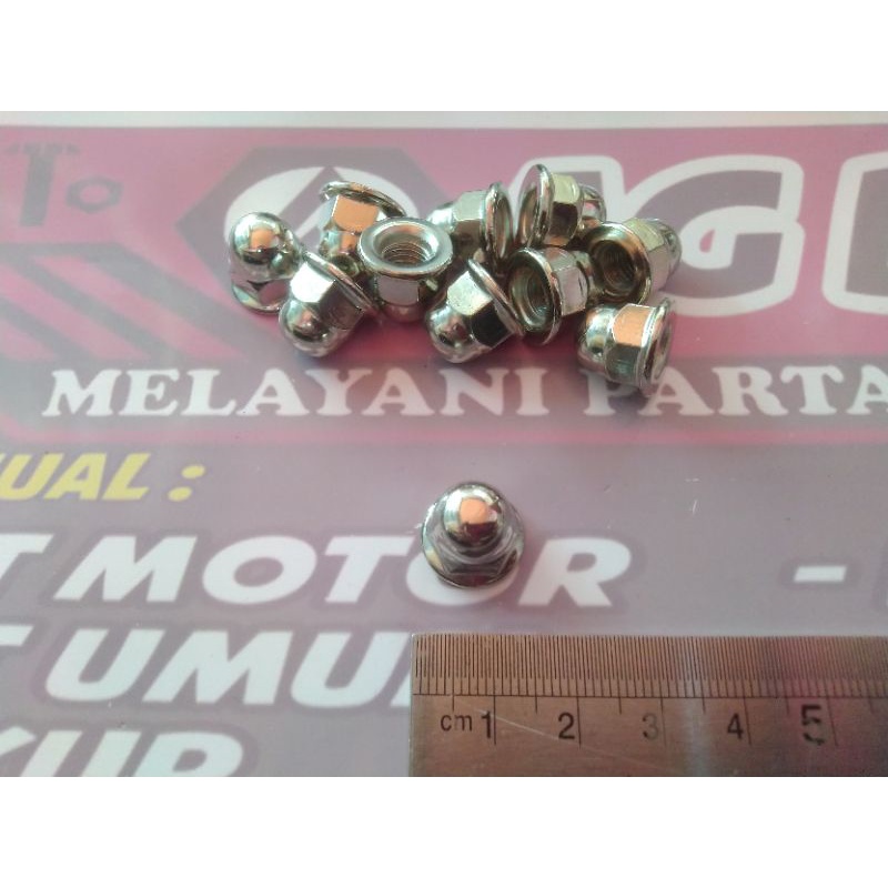 Jual Flange Cup Nut / Mur Flange Topi M7 (Baut 11) Pendek | Shopee ...