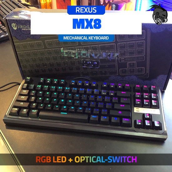 Jual Best Seller Rexus Legionare Mx8 Rgb Optical Switch Tkl Mechanical ...