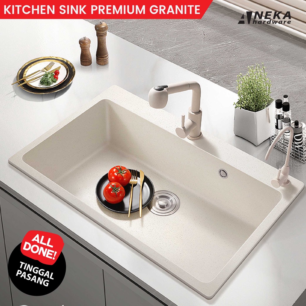 Jual Kitchen Sink Premium Silgranite WHITE BLACK GREY Inobe 6045 ...