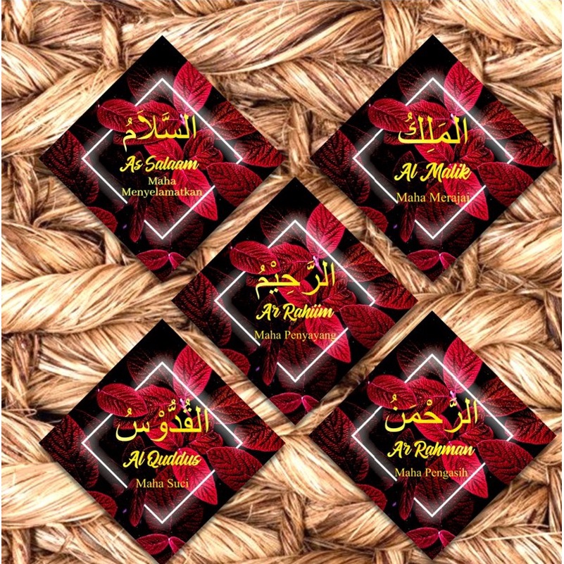 Jual ASMAUL HUSANA full 99 sudah paketan seni khat nama Allah berkah ...