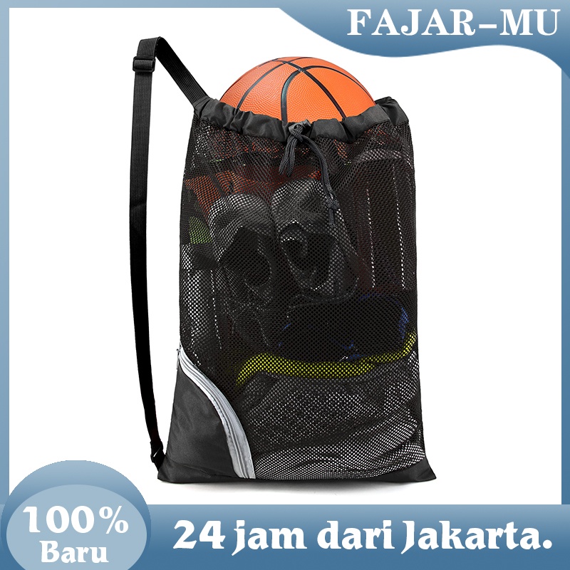 Jual Tas Jaring Penyimpanan Bola Kapasitas Besar - Kantong Jaring ...