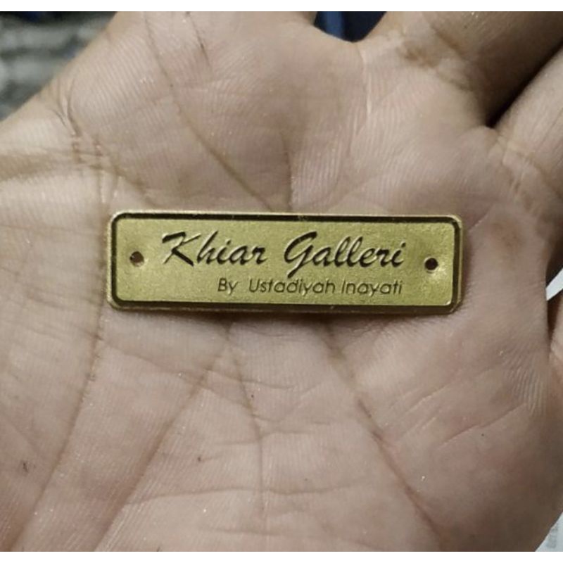 Jual plat label hijab besi kuningan | Shopee Indonesia