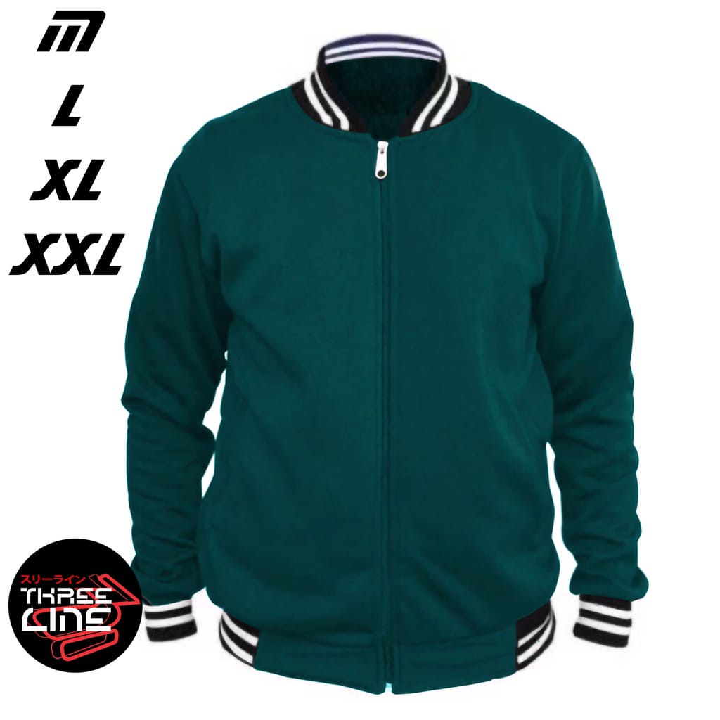Jual Jaket Varsity BaseBall Polos Ukuran Jumbo | Shopee Indonesia