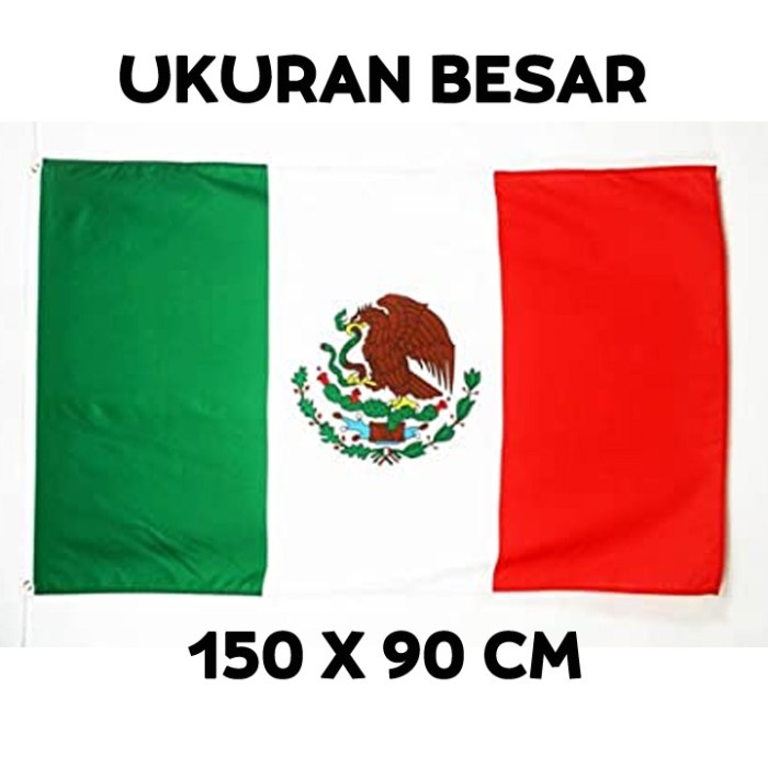 Jual Bendera Meksiko / Mexico Flag ukuran besar - Besar | Shopee Indonesia