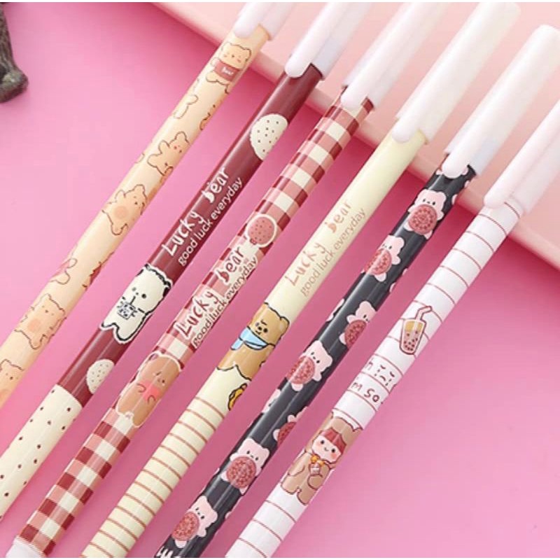 Jual Pulpen/pulpen gel motif cute/pulpen aesthetic/pulpen lucu/pulpen ...