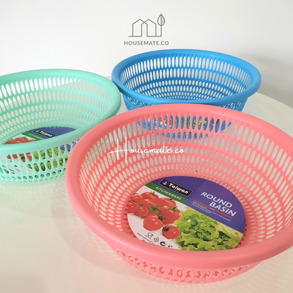 Jual Piring Plastik Keranjang Buah Astro / Round Basin Astro S | Shopee ...