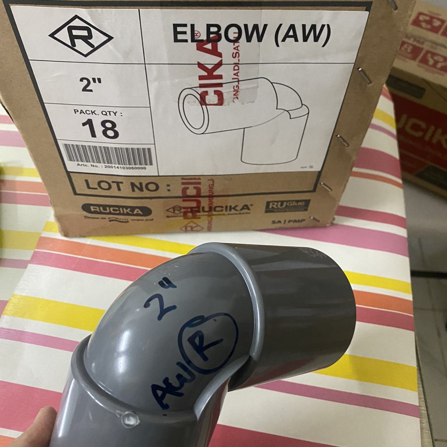 Jual SAMBUNGAN KENI 2" RUCIKA AW / KNEE 2 INCH PVC BELOKAN | Shopee ...