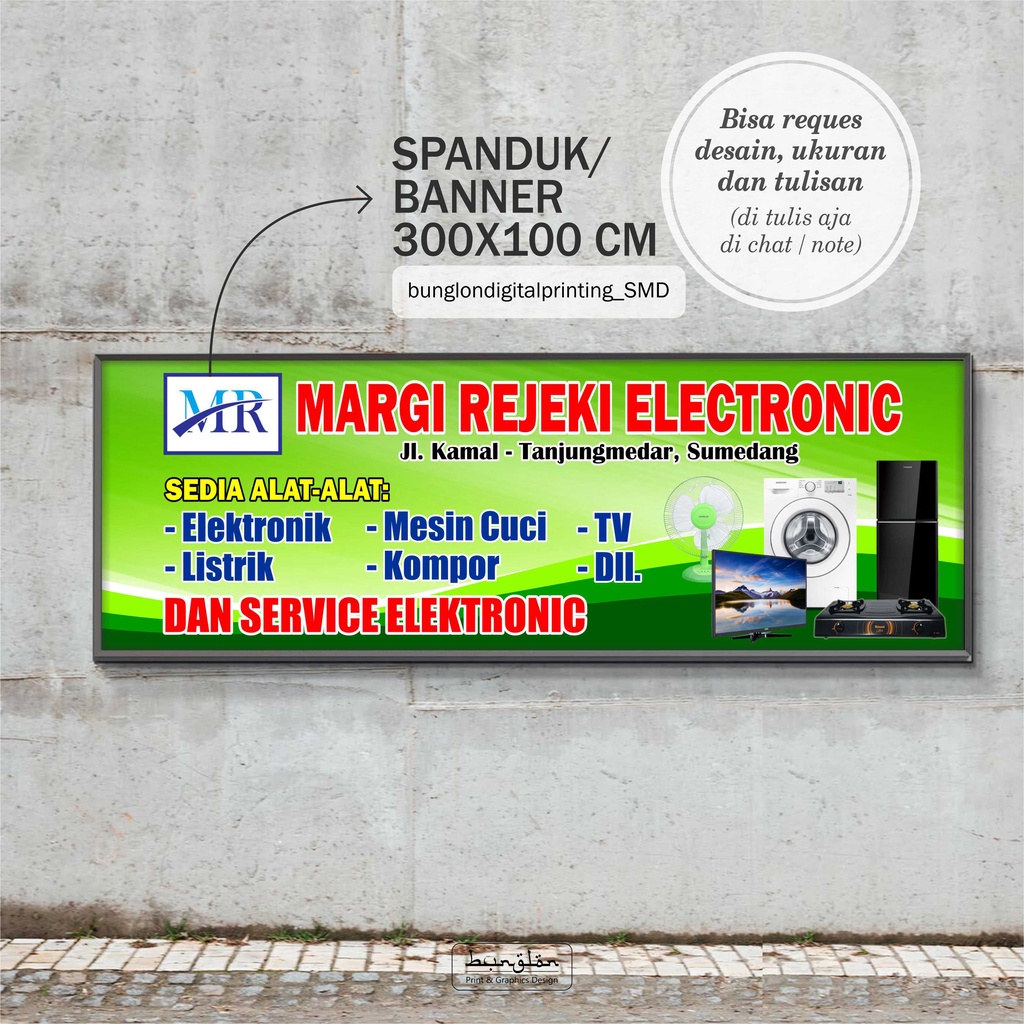 Jual Spanduk, Banner Toko Elektronik & Service | Shopee Indonesia