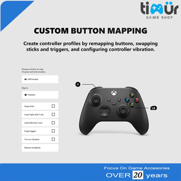 Jual Stick Stik Controller Xbox Series X S One Wireless Carbon Black ...