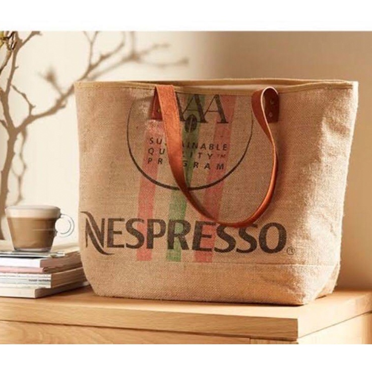 Jual Nespresso Jute Tote Bag Limited Edition | Shopee Indonesia