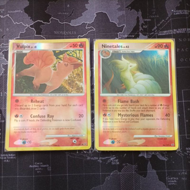 Jual POKEMON VULPIX AND NINETALES PLATINUM REVERSE FOIL SET | Shopee ...